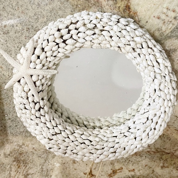 Wall Decor | Ivory Coastal Inspired Seashell Starfish Hand Crafted ...